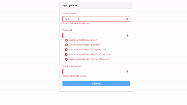 How To Validation And Controls Password In Angular